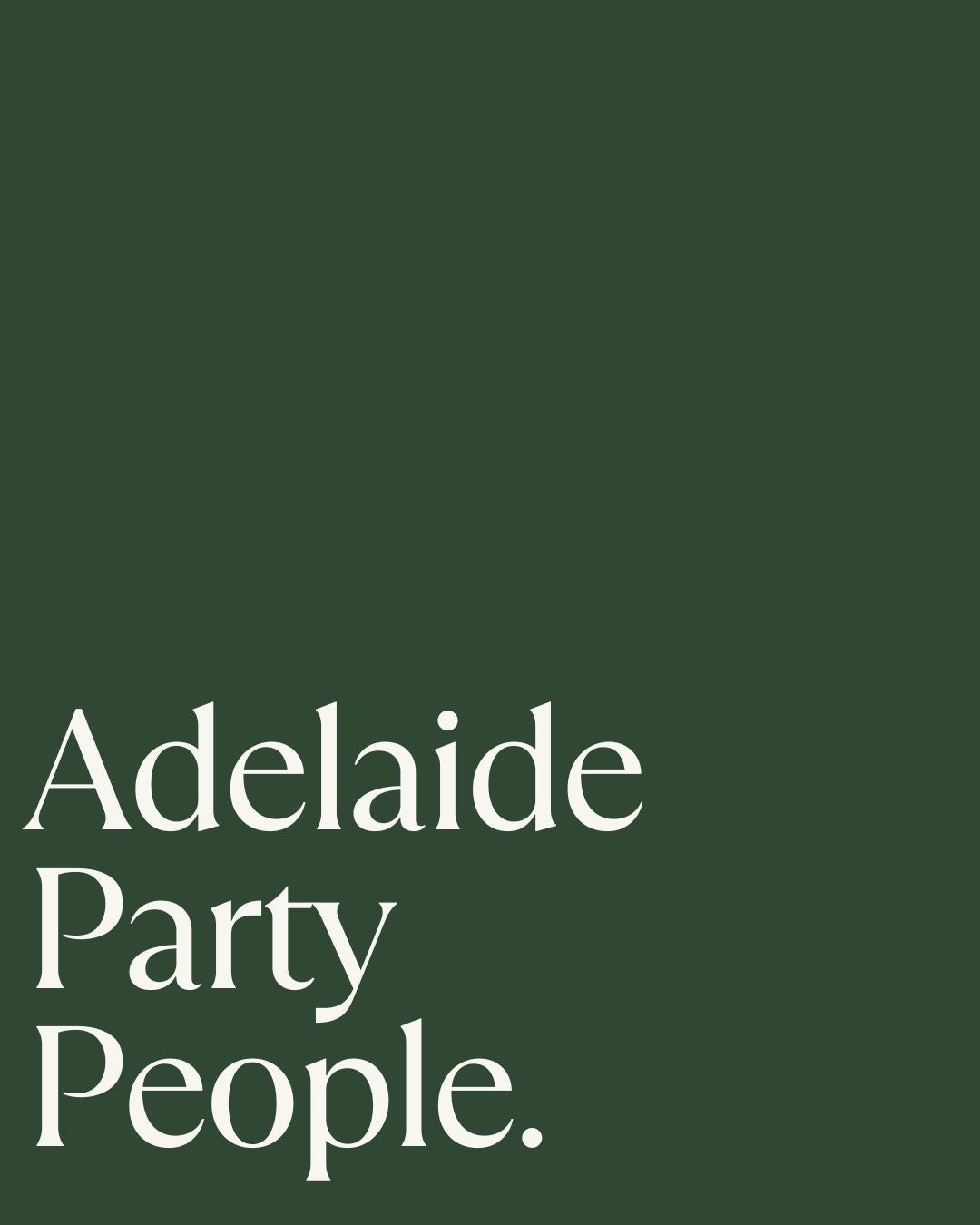Adelaide Party People - Wedding and Event Party Hire
